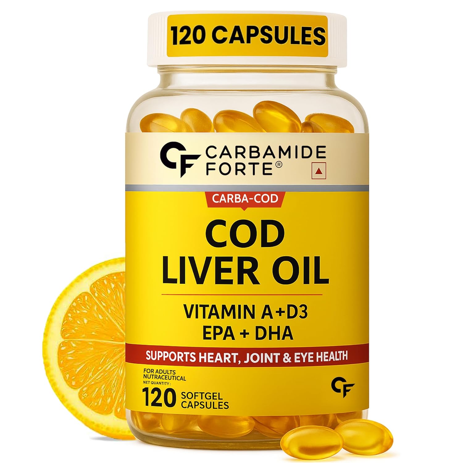 Cod Liver Oil - 120 Capsules – Carbamide Forte