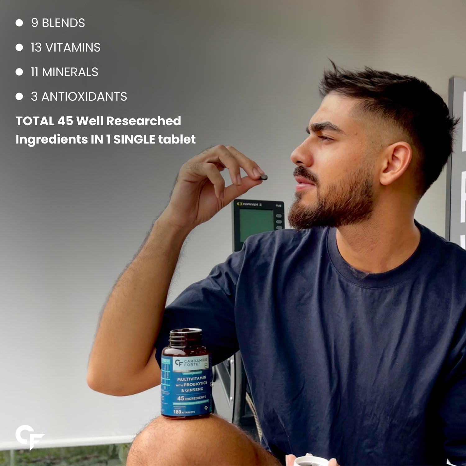 Carbamide Forte Multivitamin Tablets for Men and Women with Probiotics