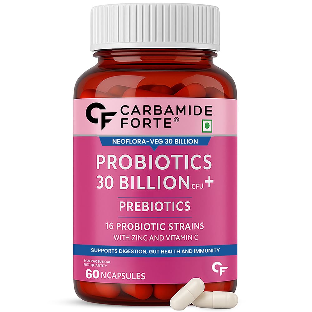 Probiotics 30 Billion CFU – 60 Veg Capsules – Carbamide Forte