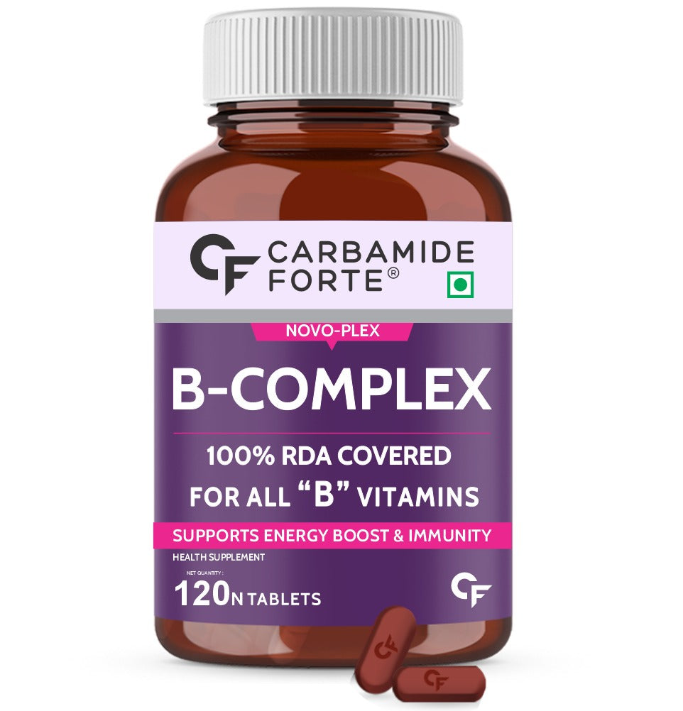 Carbamide Forte Vitamin B-Complex Tablets - 100% RDA for B Vitamins wi